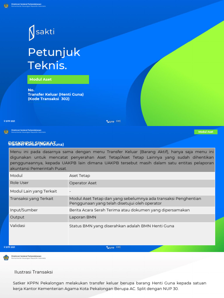 Transaksi Modul Aset Tetap - 22 Transfer Keluar (Henti Guna) | PDF