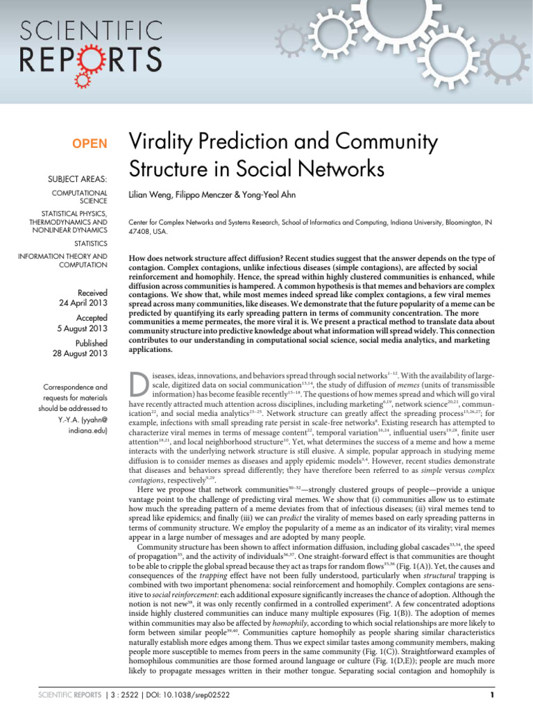 35 Virality Prediction and Community Structure in Social 572nr9ul0a ...