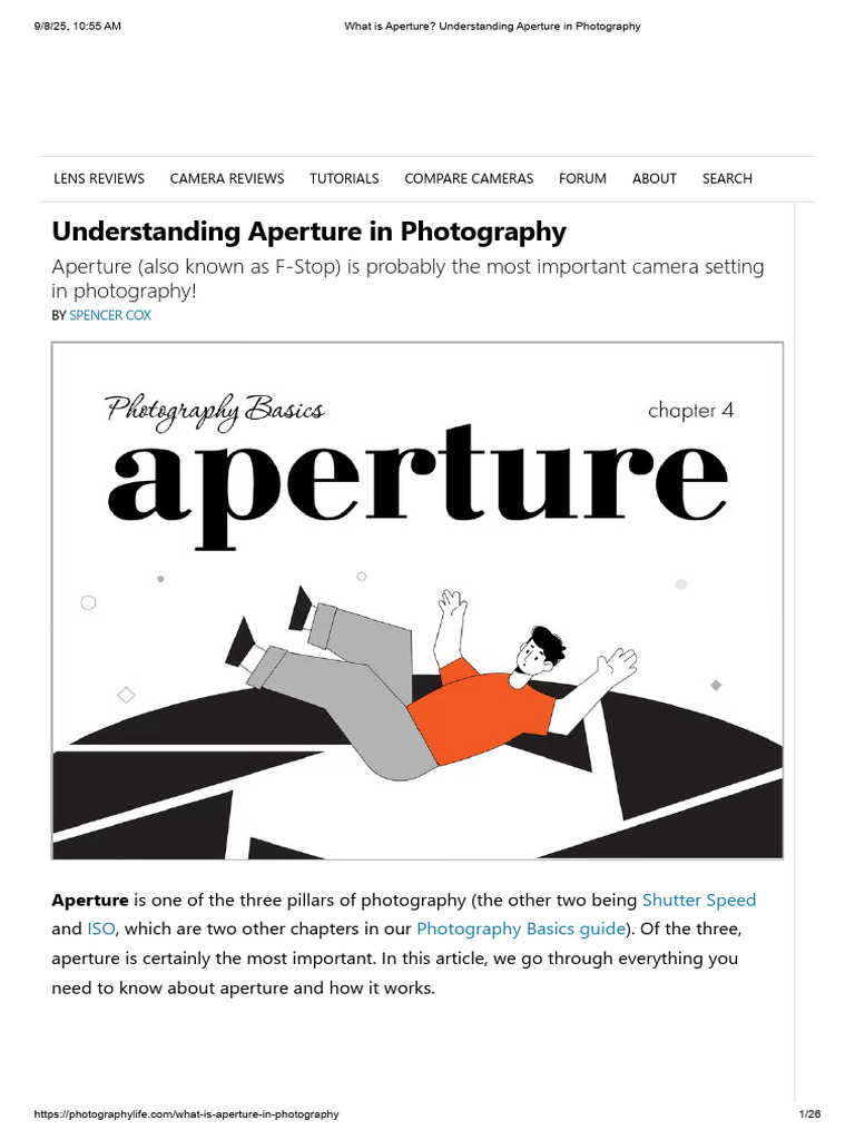 Understanding Aperture in Photography | PDF | Aperture | Camera Lens