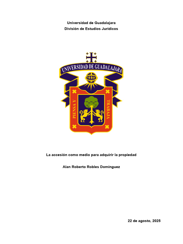 Alan Roberto Robles Dominguez - 1a Tarea | PDF | Propiedad