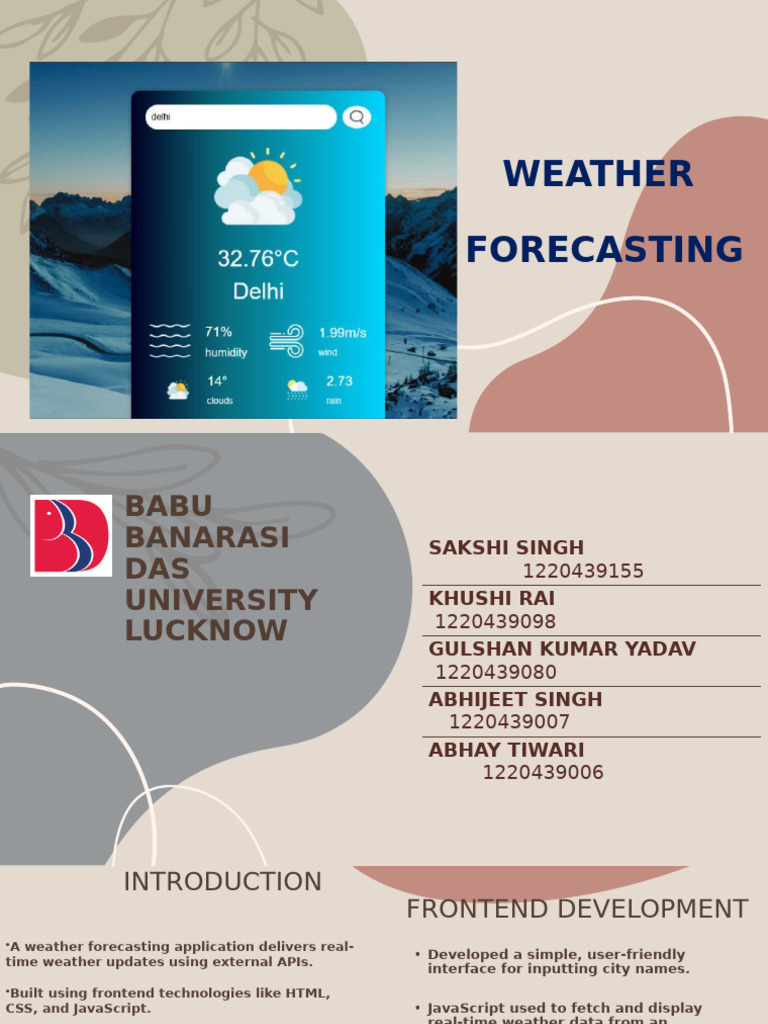 Weather Forecasting Revised11 | PDF | Computing | Information Technology