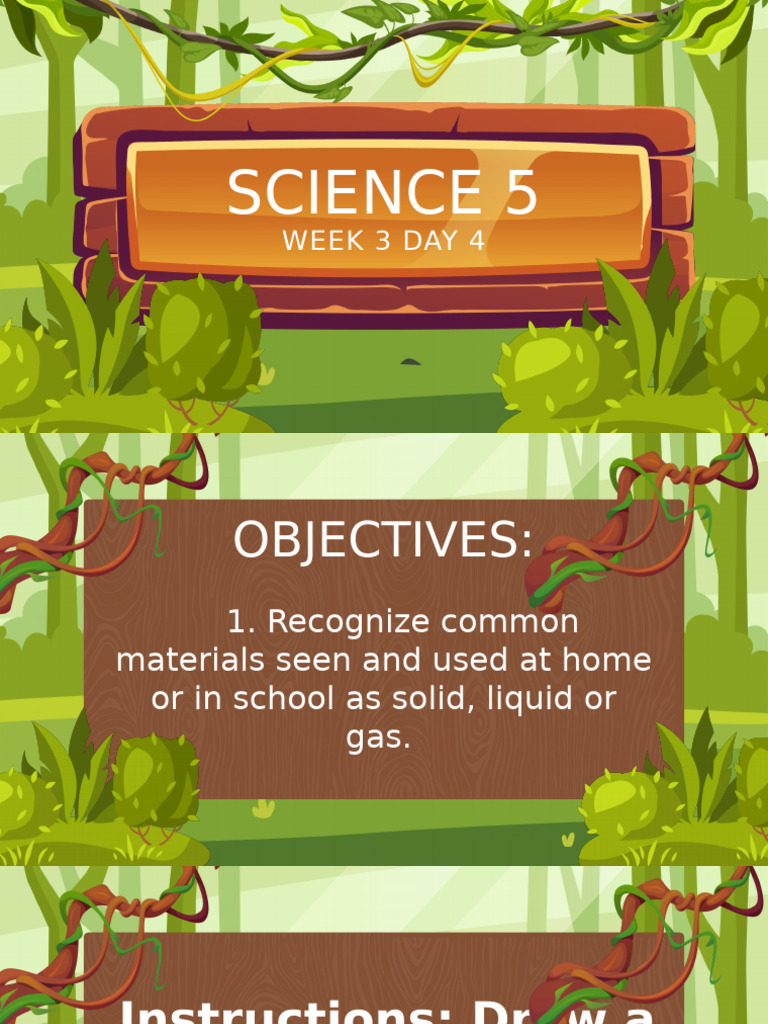 q1 Science 5 Week 3 Day 4 | PDF