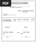 Leave - Cto Form | PDF