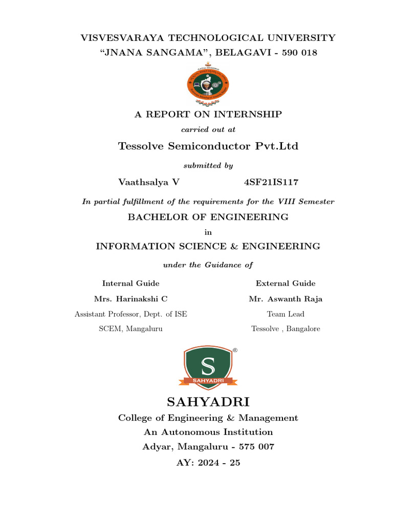 Internship Report 1 2 3 | PDF | Databases | Microsoft Sql Server