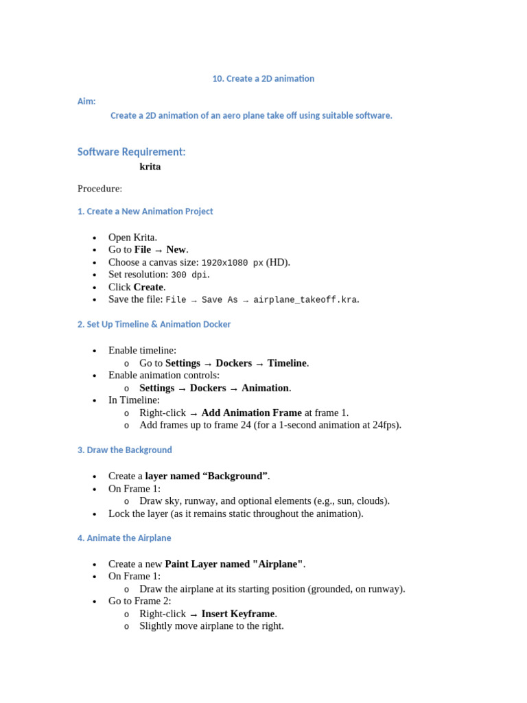 2D Animation EX 10 | PDF