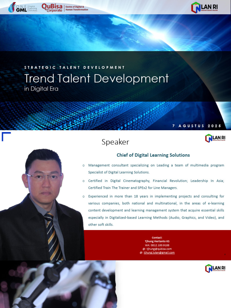 (Materi) Trends Talent Development | PDF | Educational Technology | Learning