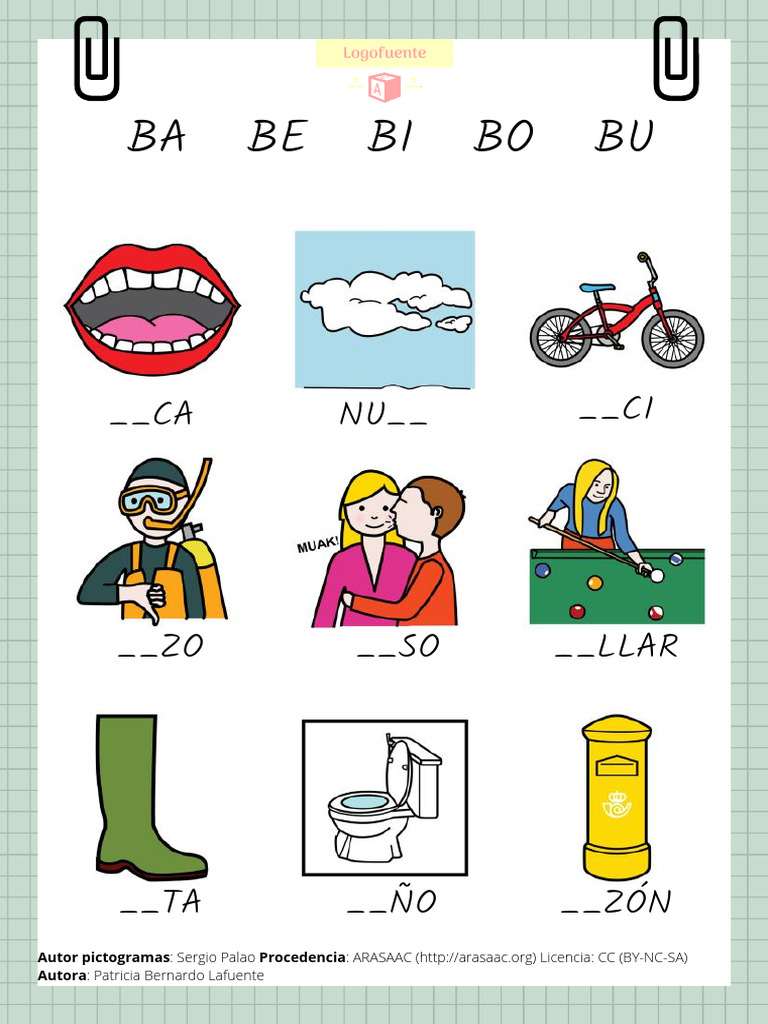 Conciencia Silabica Escribe y Completa La Palabra | PDF