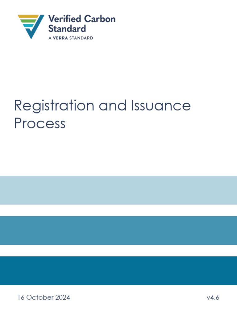 Verra VCS Registration & Issuance Guide | PDF | Clean Development ...