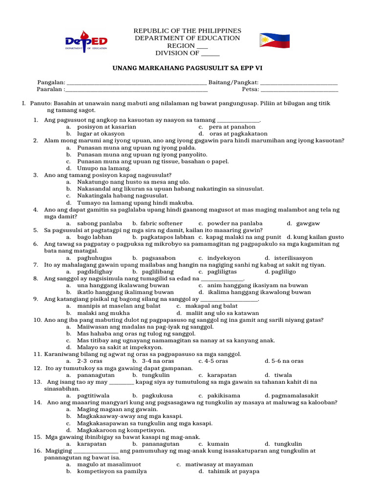 PT - Epp 6 - Q1 | PDF