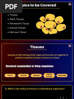 Tissues - PPT - Grade 9 | PDF | Epithelium | Tissue (Biology)