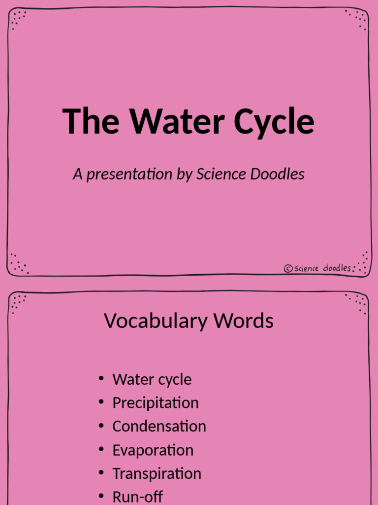Science Water Cycle | PDF