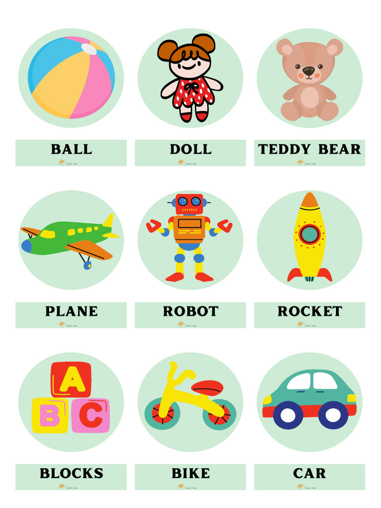 Toys Flashcards | PDF