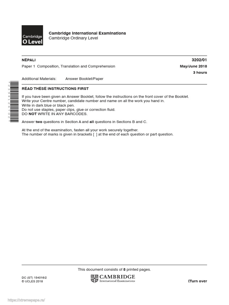 Cambridge Ordinary Level | PDF | Knowledge