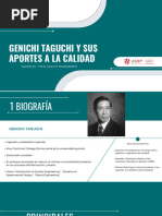Genichi Taguchi Biografia y Aportaciones Al Control de Calidad | PDF | Diseño | Experimentar