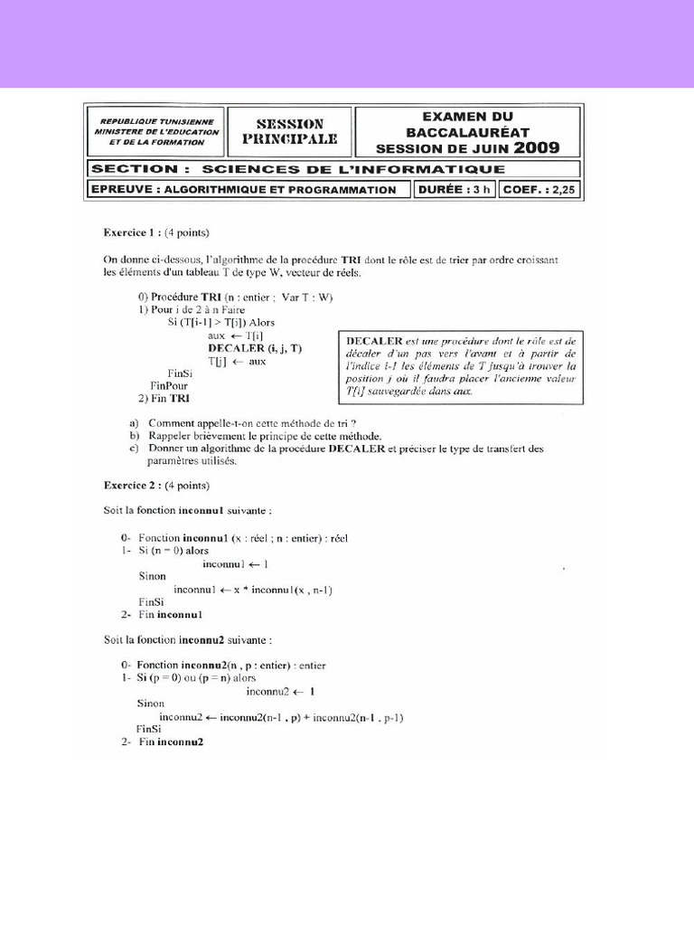 bac_th_4si_2009 | PDF