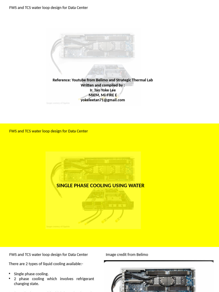 Data Center Water Loop Cooling Design | PDF | Water | Phase (Matter)