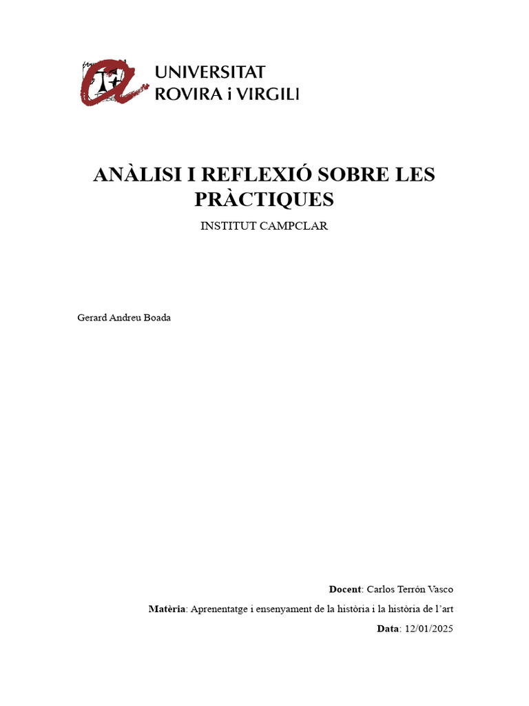 Anàlisi Practiques Andreu Ger | PDF
