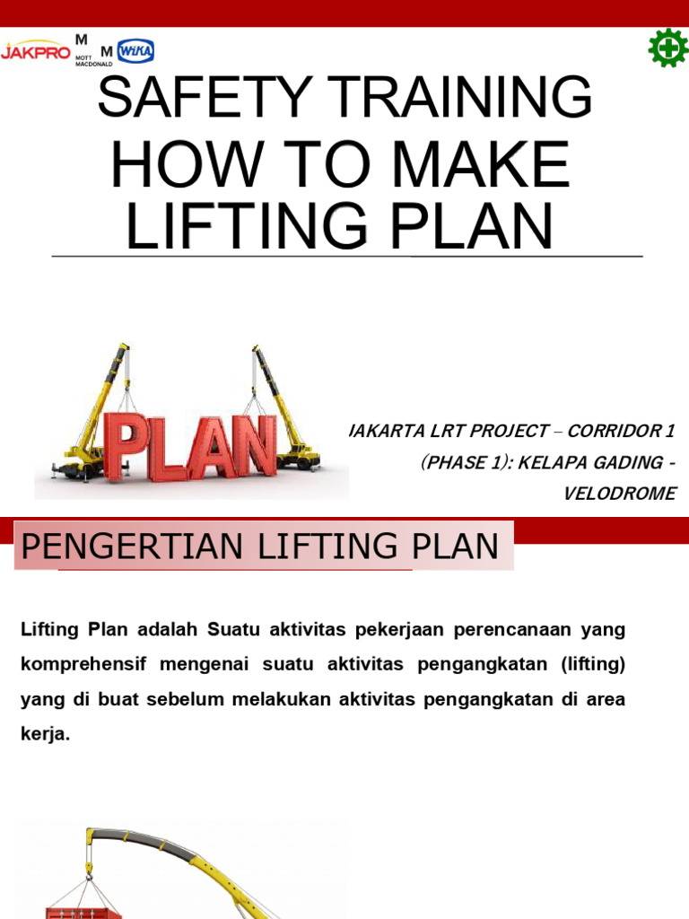 Panduan Pembuatan Lifting Plan | PDF