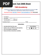 WAEC Objective Answer Sheet Template | PDF