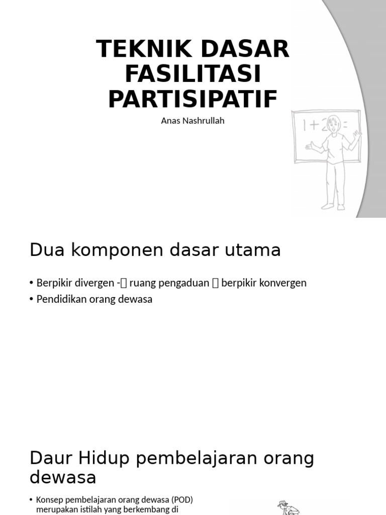 Teknik Fasilitasi Partisipatif untuk Dewasa | PDF