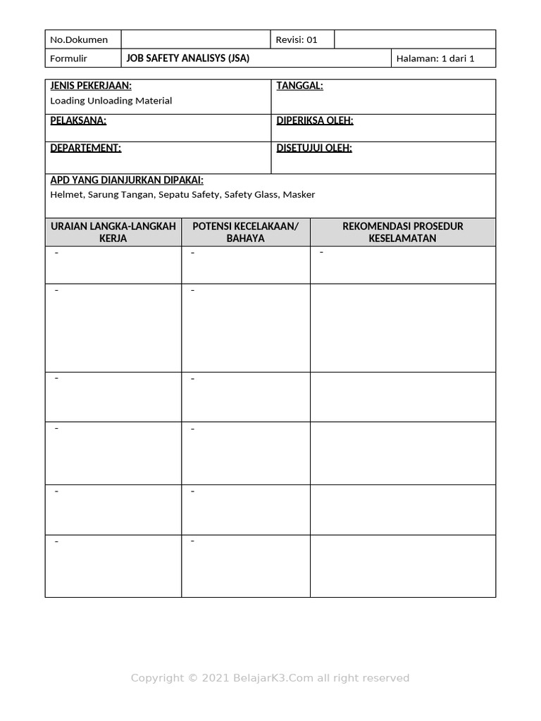 Jsa Loading Unloading Material | PDF