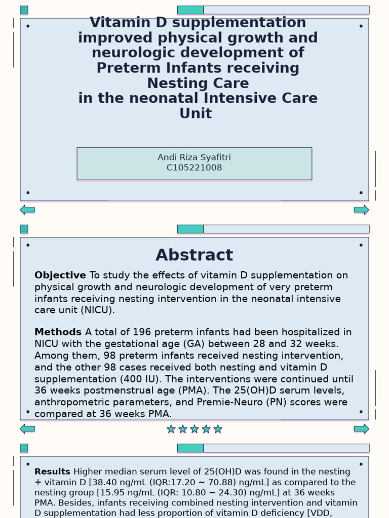 Jurnal Nicu (Autosaved) | PDF | Neonatal Intensive Care Unit | Vitamin D