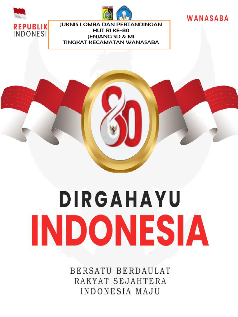 Lomba HUT RI ke-80: SD & MI Wanasaba | PDF