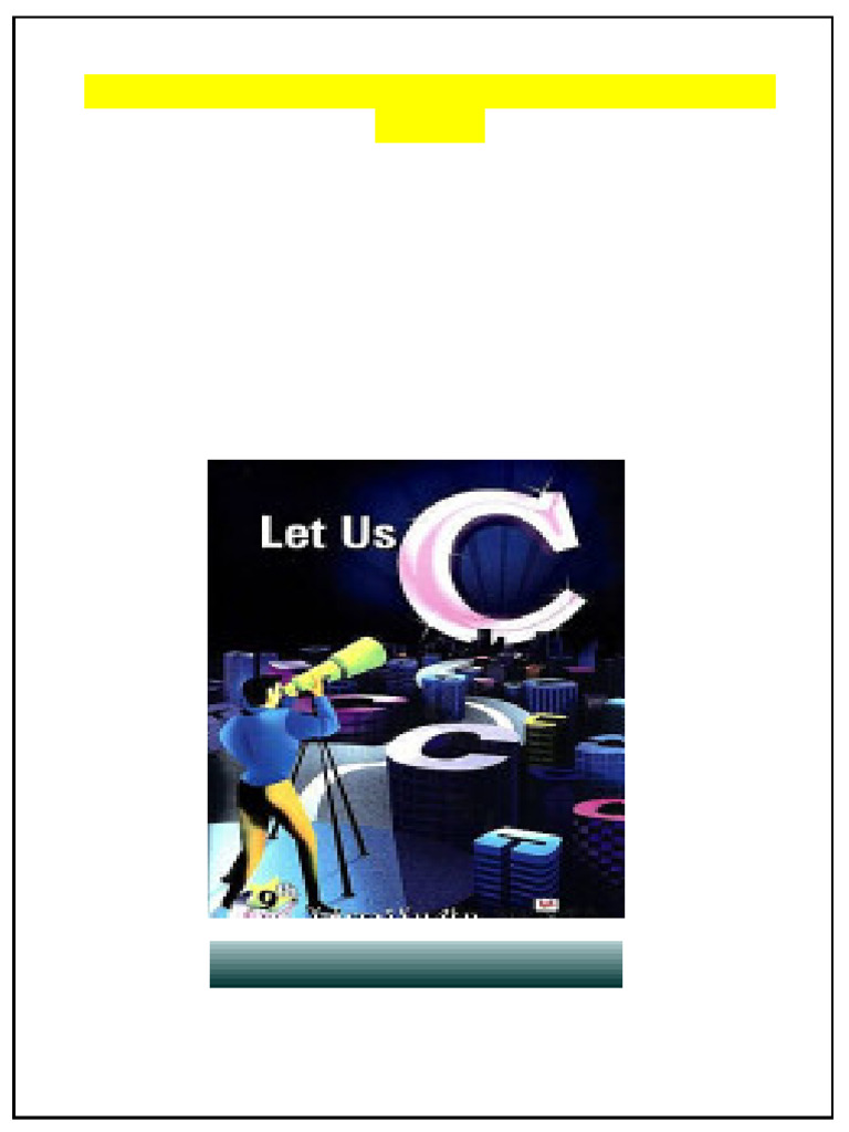 Let Us C 5th Ed 5th Edition Yashavant Kanetkar Download Full Chapters | PDF | Control Flow ...