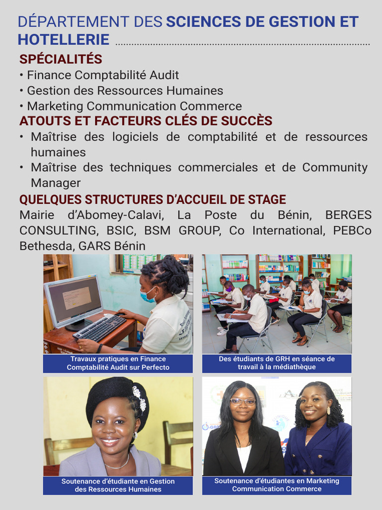Opportunités de stage à BSIC Calavi | PDF | Hôtellerie
