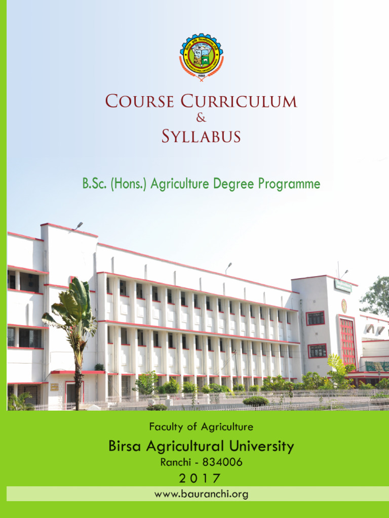 Course Curriculum Syllabus | PDF | Agriculture | Agricultural Science