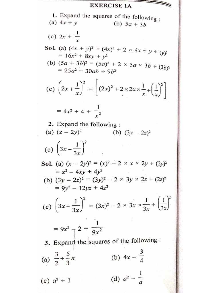 9 - Maths - TB Sol - CH 3 Expansion of Powers of Binomials and ...