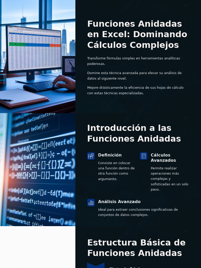 Funciones Anidadas en Excel | PDF | Microsoft Excel | Hoja de cálculo