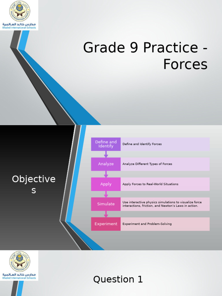 Grade 9 Practice - Forces | PDF | Force | Friction