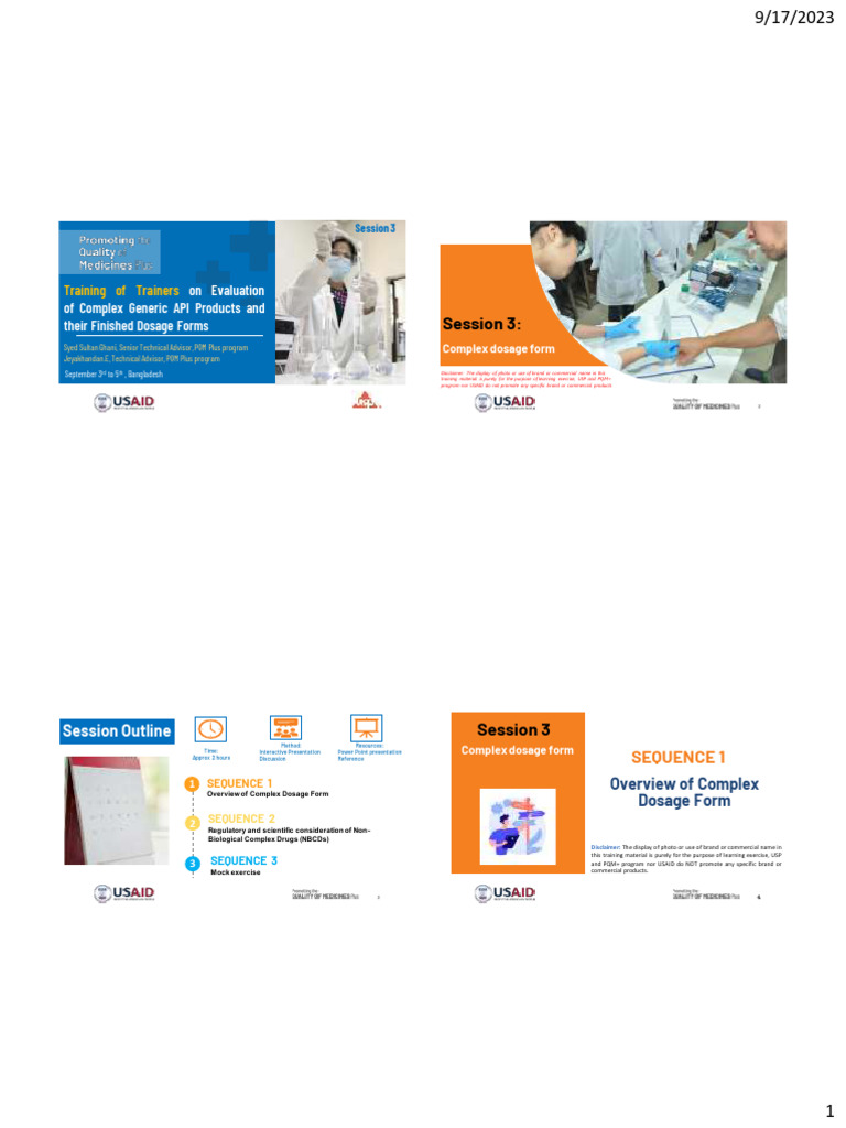 Training on Complex Drug Evaluations | PDF | Medicine | Life Sciences