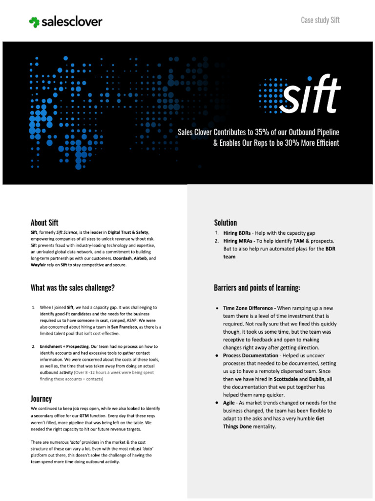 Case Study Sift 2 | PDF