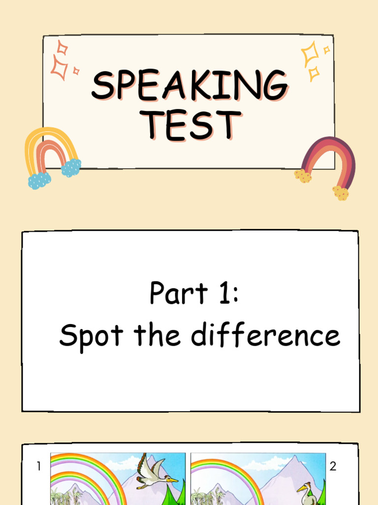 Speaking Test | PDF