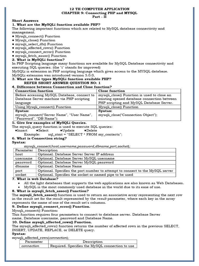 Namma Kalvi 12th Computer Applications Chapter 9 Study Material em ...