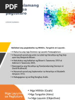 Mga Halimbawa NG Layunin | PDF