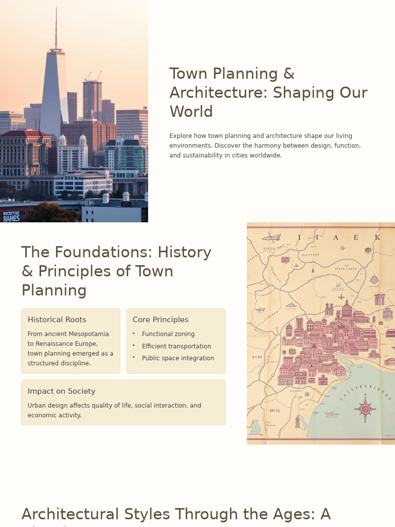 Town Planning and Architecture Shaping Our World | PDF | Urban Planning ...