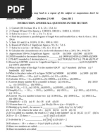 Common Tangents: DCT and TCT Formulas | PDF