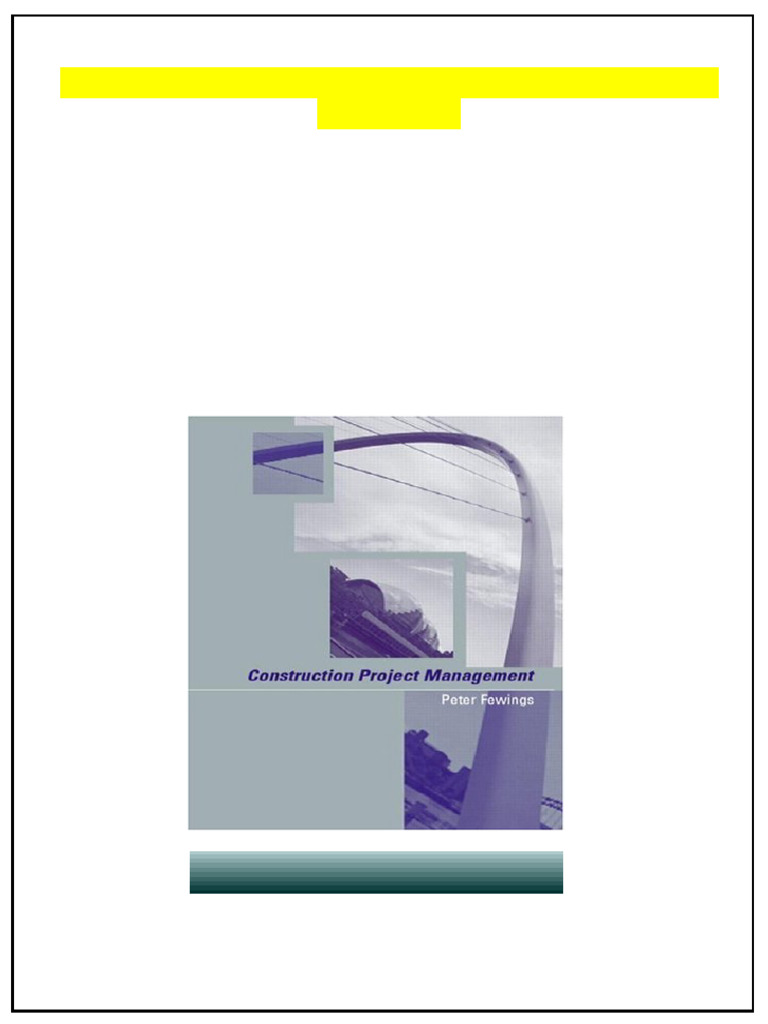 Construction Project Management Peter Fewings available all format ...