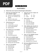 Daffodils Questions & Answers - WittyChimp | PDF