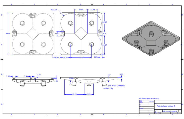 Revised Inclined Plate Drawing 2 | PDF