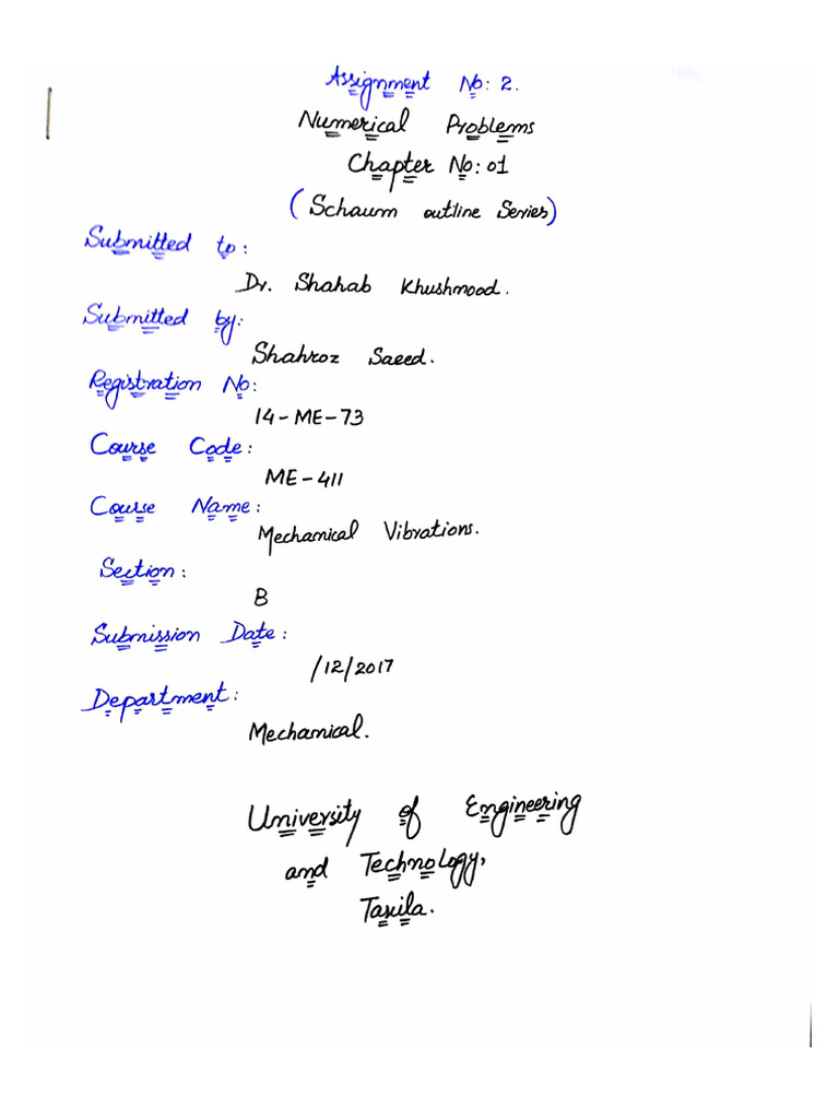 Schaum Series Solution | PDF