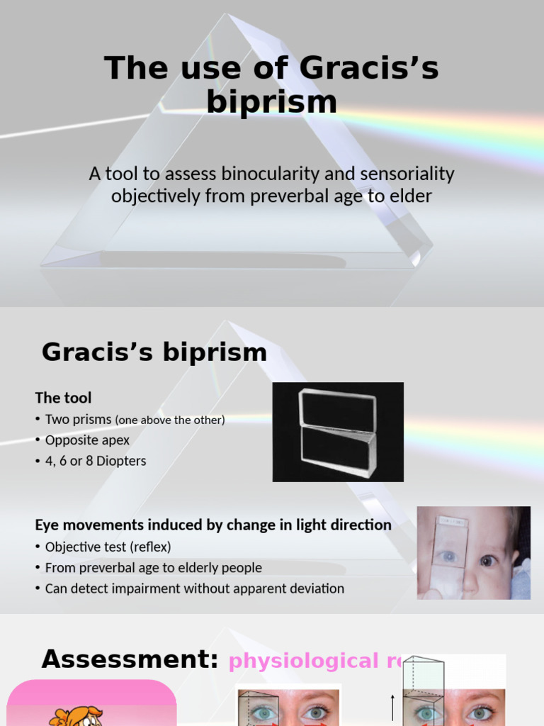 Gracis's Biprism: Assessing Binocularity | PDF