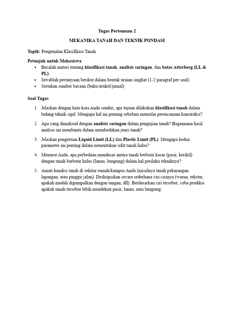 Tugas Pertemuan 2 | PDF