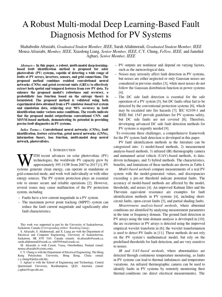 A Robust Multi-Modal Deep Learning-Based Fault Dia | PDF | Machine ...