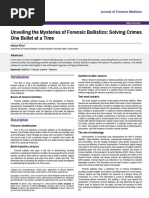 Forensic Ballistics | PDF | Forensic Science | Crime Scene