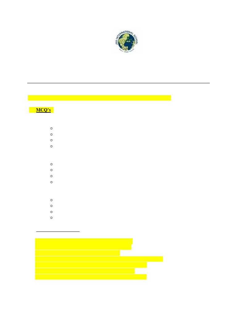Urban Local Self Government Worksheet 2024 | PDF | International Relations | Government