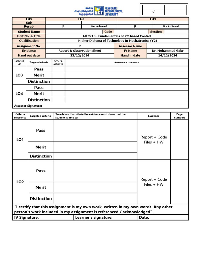 PC-Based Control System Assignment | PDF | Arduino | Relay